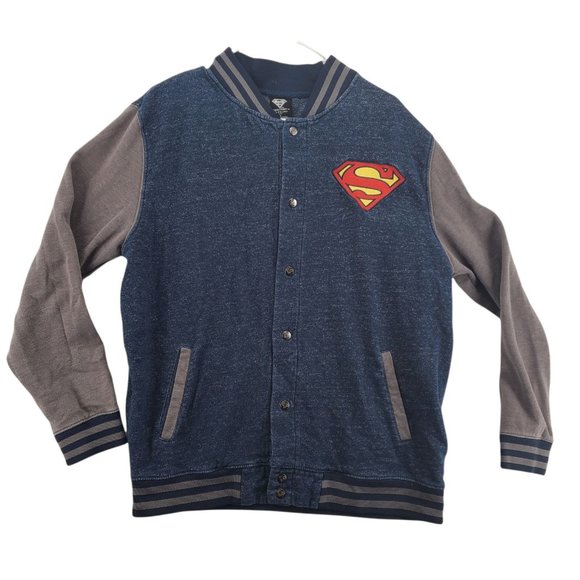 DC Comics | Jackets & Coats | Superman Jacket Mens Long Sleeve Full ...